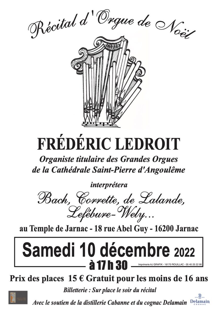 Récital d'orgue de Noël - Région-ouest